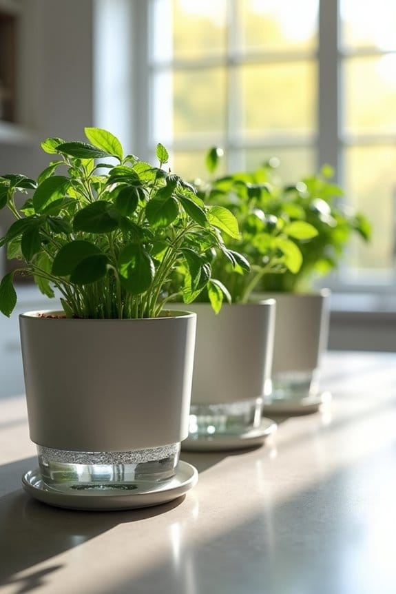 3 Smart Self-Watering Pots For Indoor Herbs - PerfectHousePlants